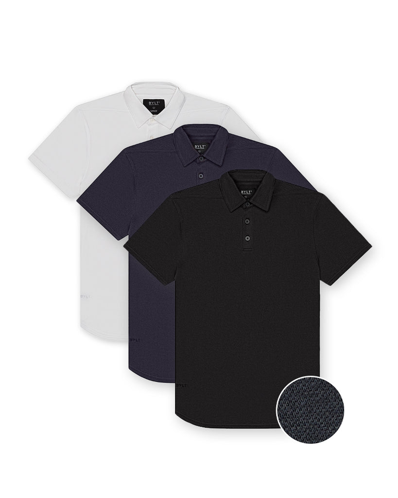 Bayside Short Sleeve Polo - Bundle | BYLT Premium Basics ® – BYLT Basics