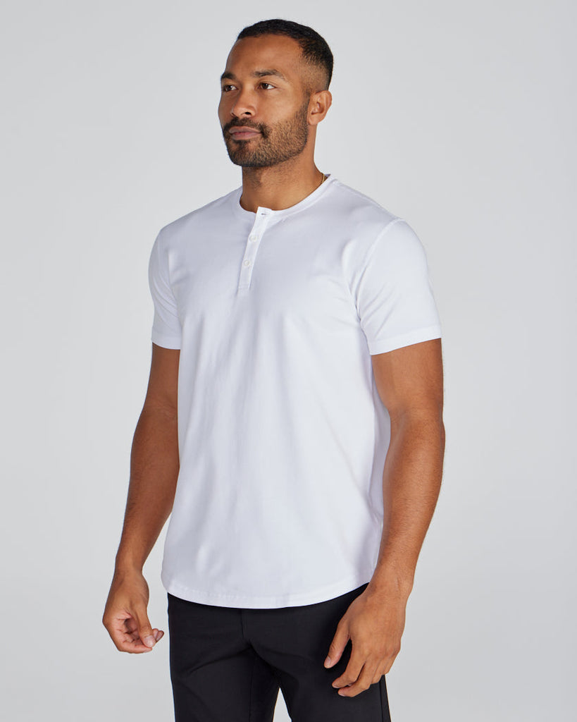 Men's Henley Drop-Cut: LUX | BYLT Premium Basics – BYLT Basics