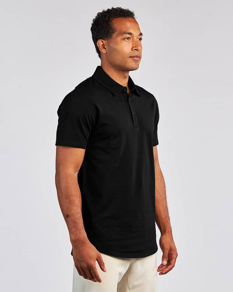 Men's Drop-Cut: LUX Polo | BYLT Premium Basics – BYLT Basics