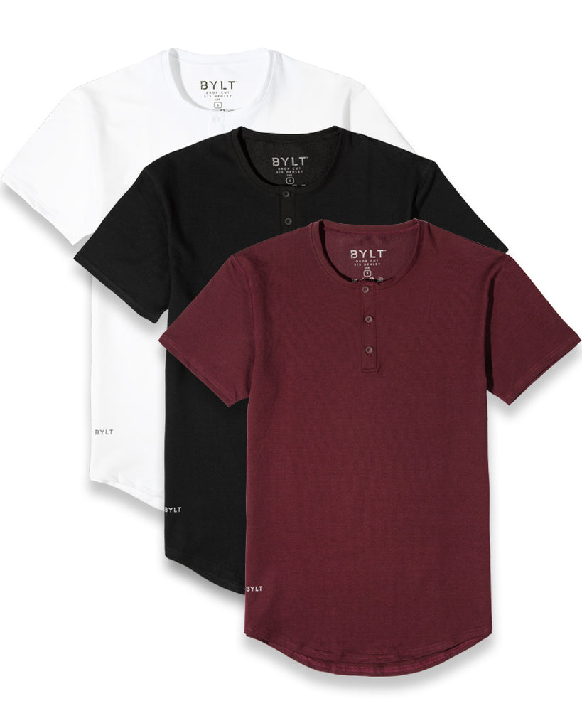 Henley Drop-Cut: LUX - Bundle | BYLT Premium Basics ® – BYLT Basics